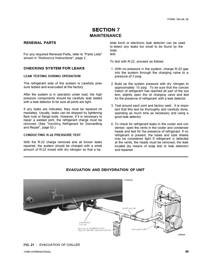 Maintenance Chiller | PDF | Vacuum | Pressure