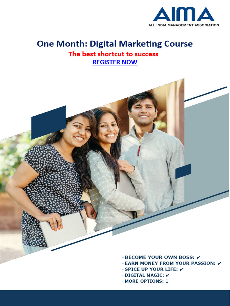 Aima Short Term Course in Digital Marketing - The Best Shortcut To ...