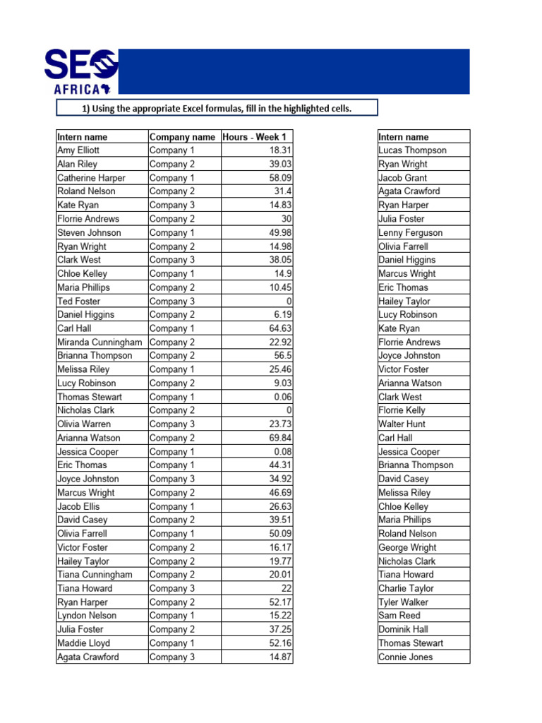 R3 Assessment - Excel | PDF