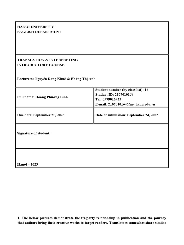 Hoàng Phương Linh Final Assignment | PDF
