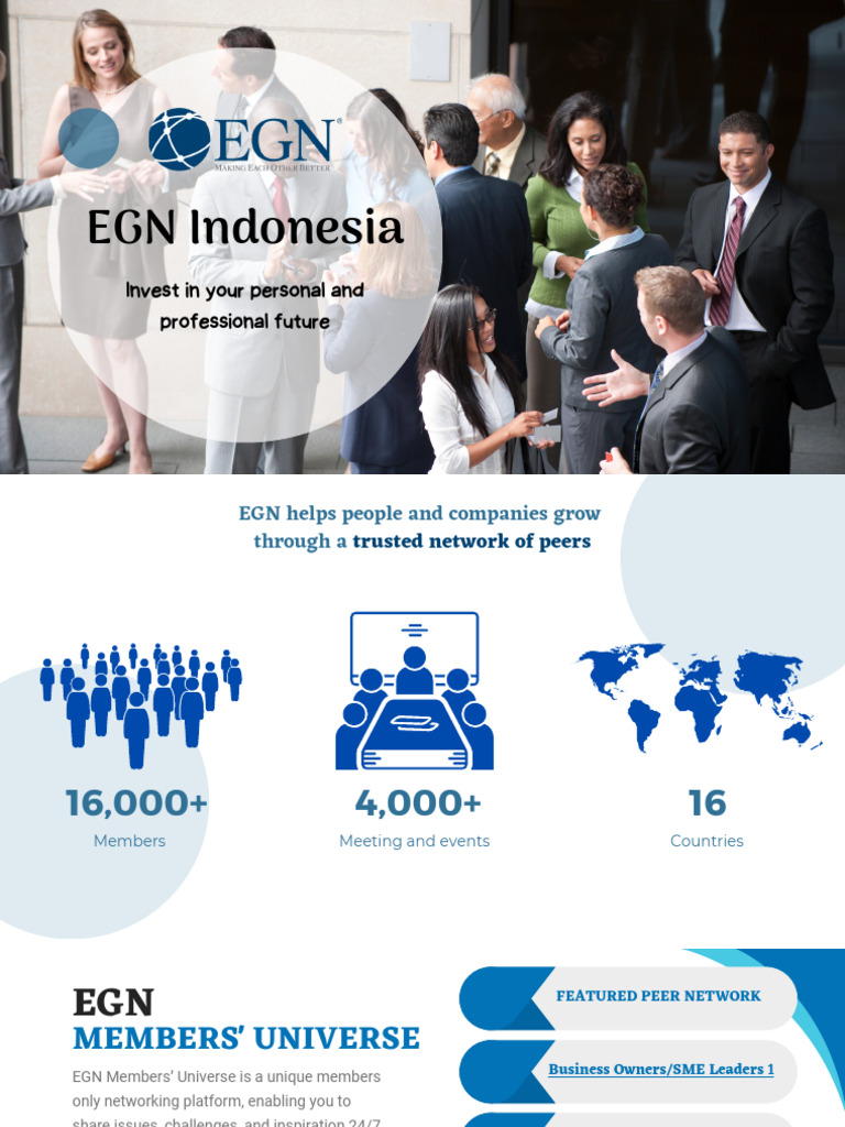 EGN Indonesia Overview | PDF | Expert | Business