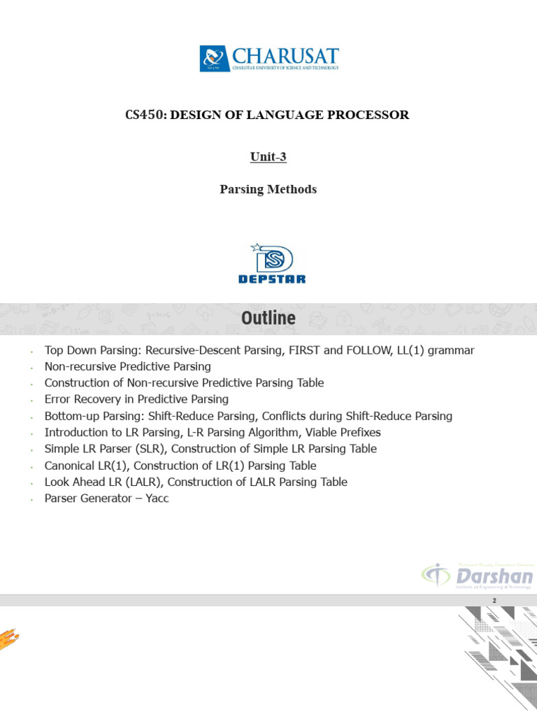 Unit 3 Parsing Methods | PDF