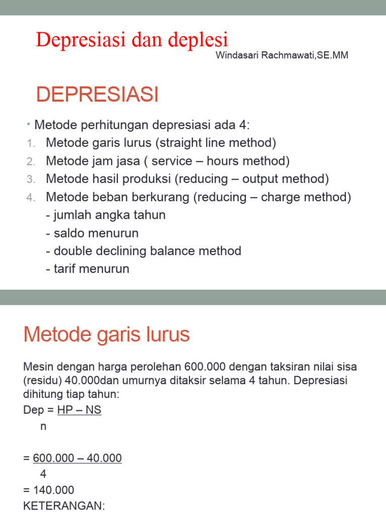3.Depresiasi dan deplesi | PDF