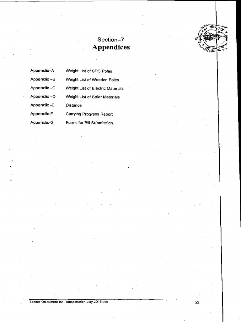Appendices: Section-7 | PDF