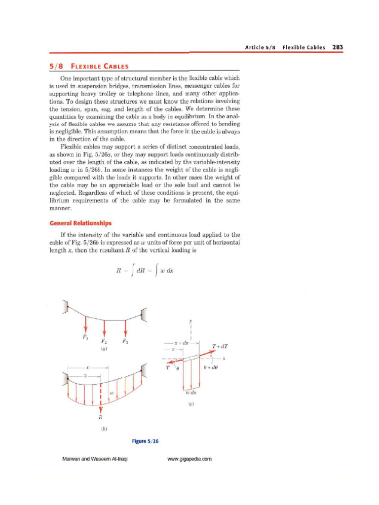 Cables TXTBK and Problems Meriam | PDF