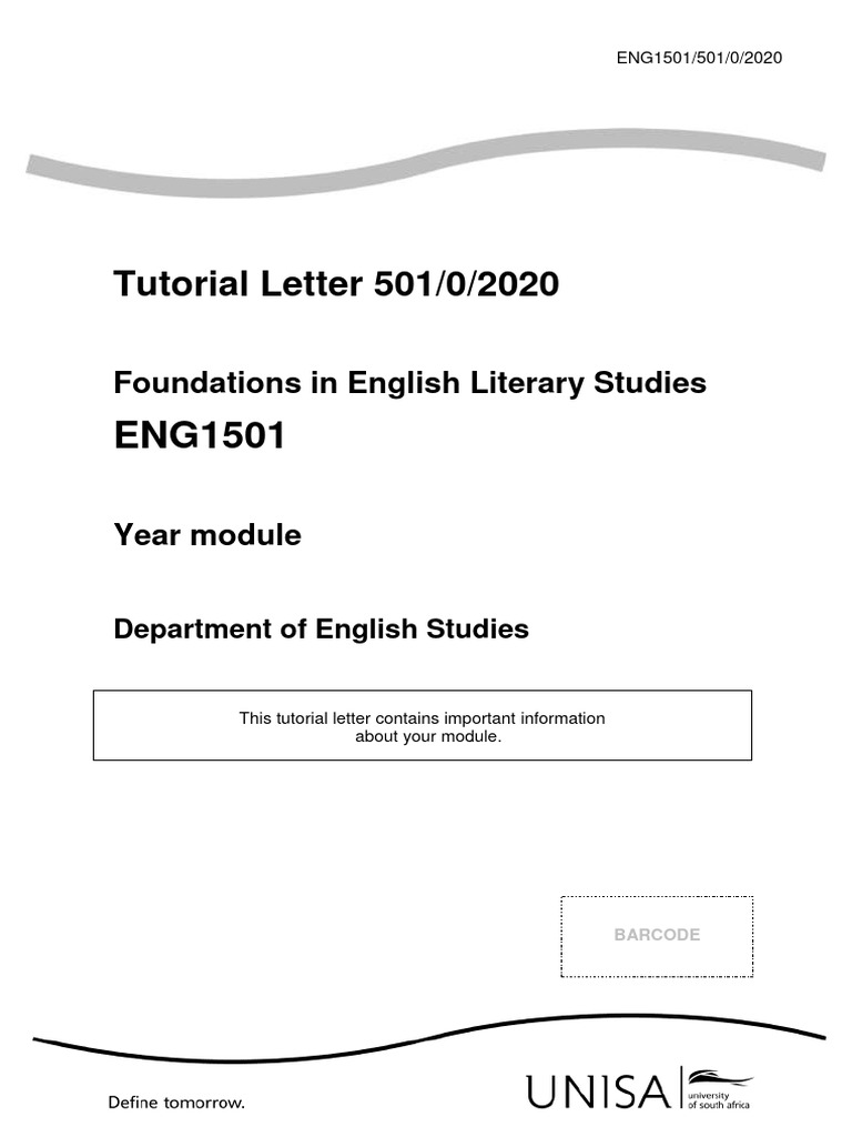 Unisa 501 - 2020 - 0 - B | PDF | Essays | Argument