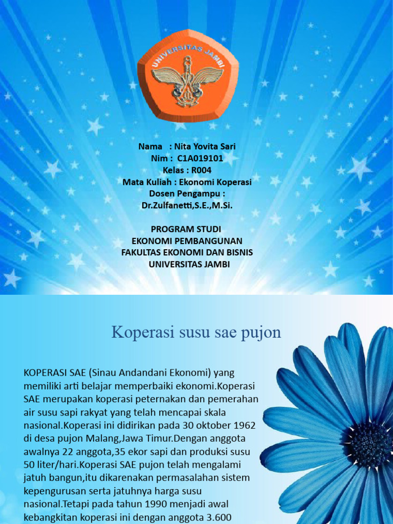 Nita Yovita Sari (C1a019101) r004 Koperasi Susu Sae Pujon, Malang | PDF