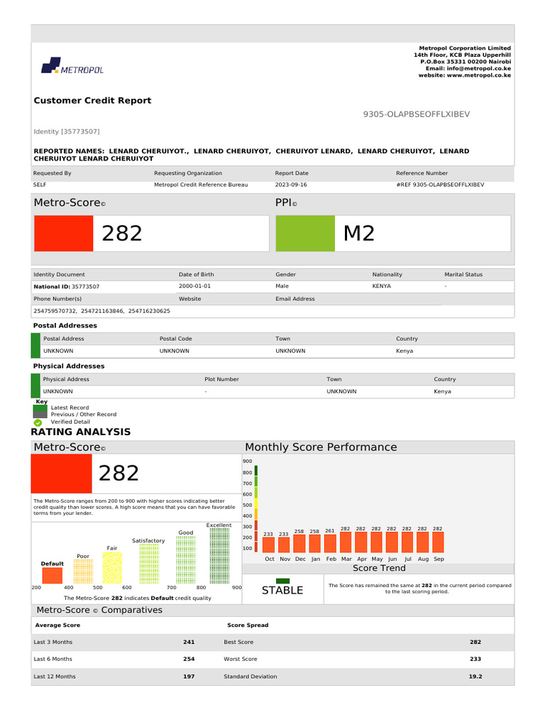 4 Report | PDF | Loans | Debt