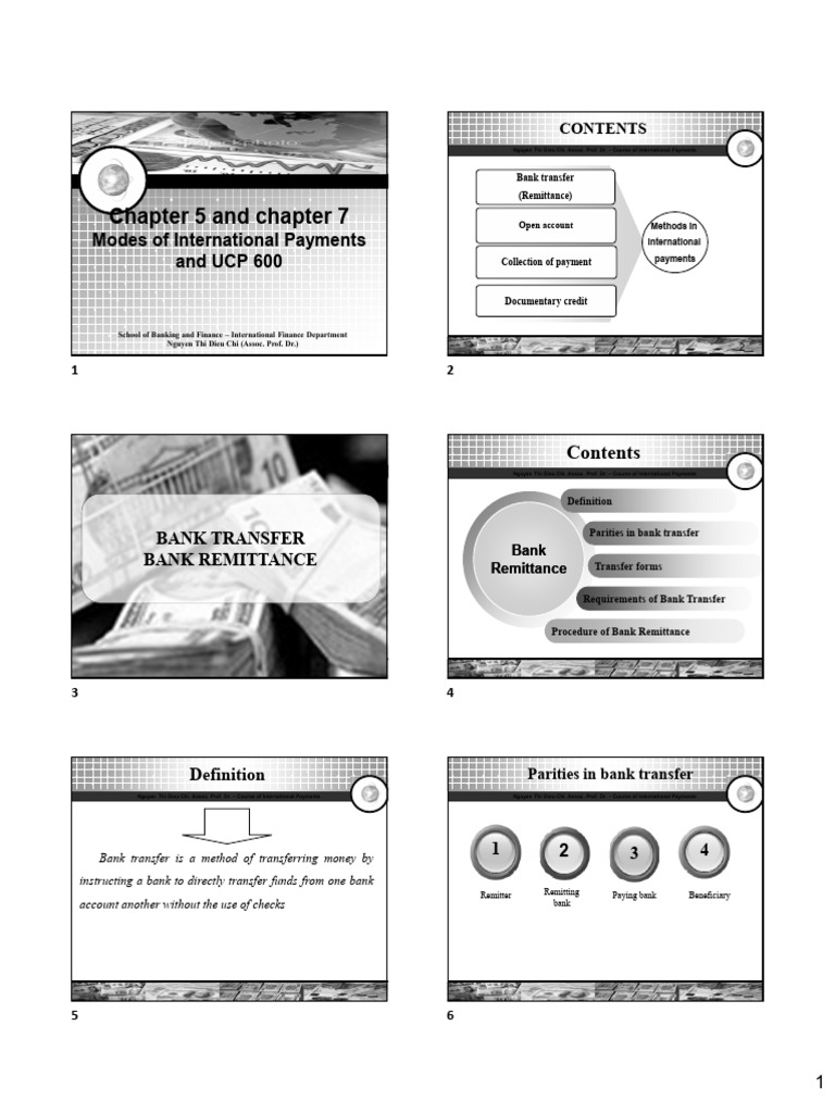 Modes of International Payments Explained | PDF | Finance & Money ...