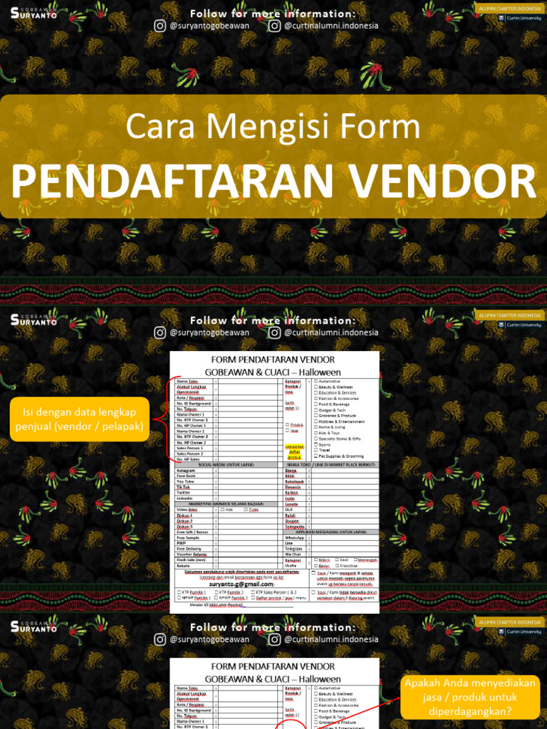 Cara Isi Form Pendaftaran | PDF
