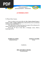 Authorization Letter DSWD | PDF | Social Science | Law