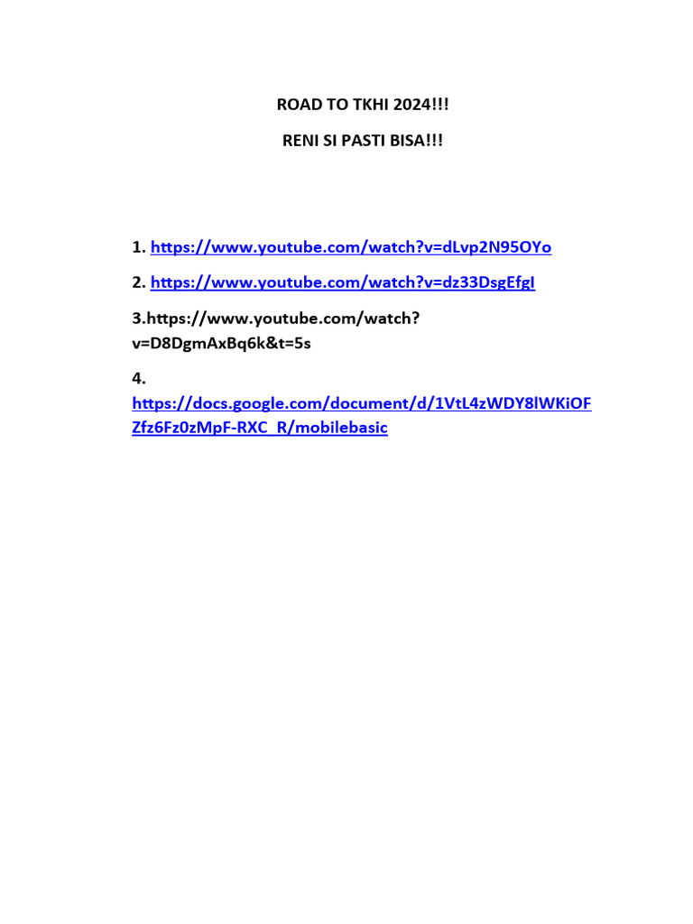 Road To Tkhi 2024 | PDF