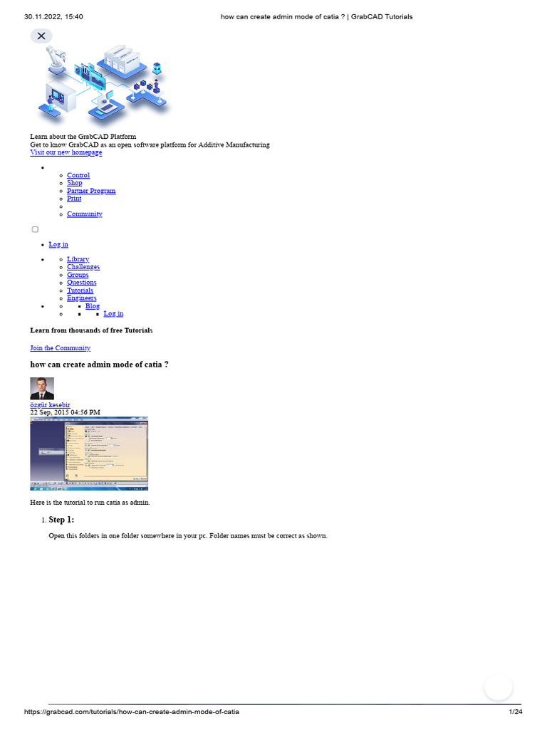 How Can Create Admin Mode of Catia v5 Tutorials | PDF | Directory (Computing) | Icon (Computing)