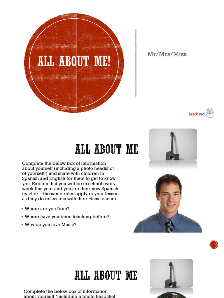All About Me | PDF