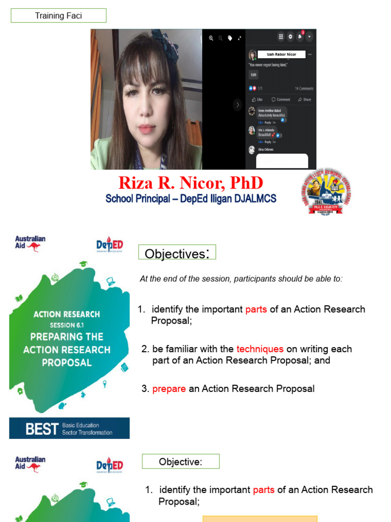 Action Research Preparing The Action Research Proposal Lesson 4 Continuation | PDF | Survey ...