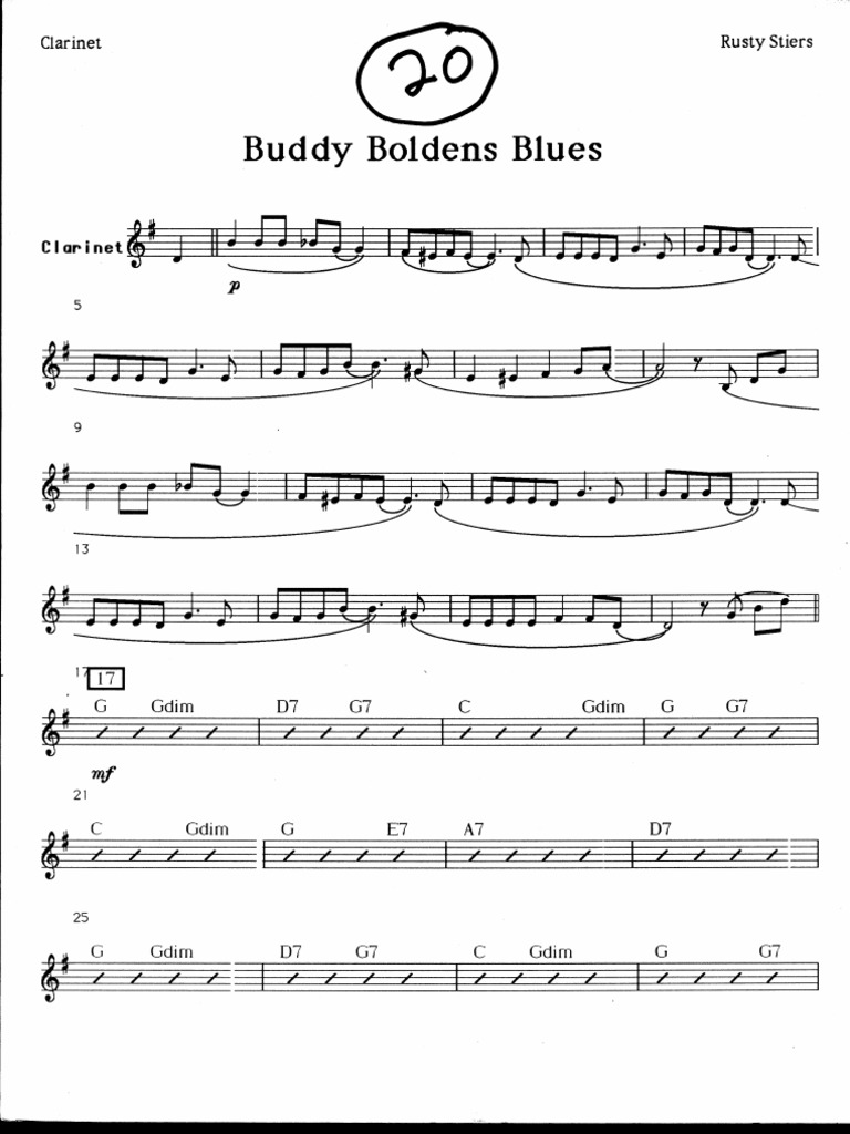 020 Buddy Bolden's Blues CLT | PDF