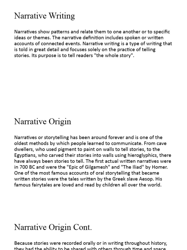 Narrative Writing | PDF