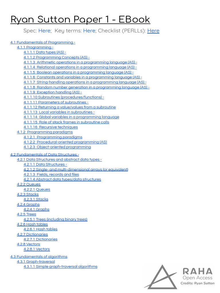 Computer Science Paper 1 #RS421 (By Ryan Sutton) | PDF | Computers