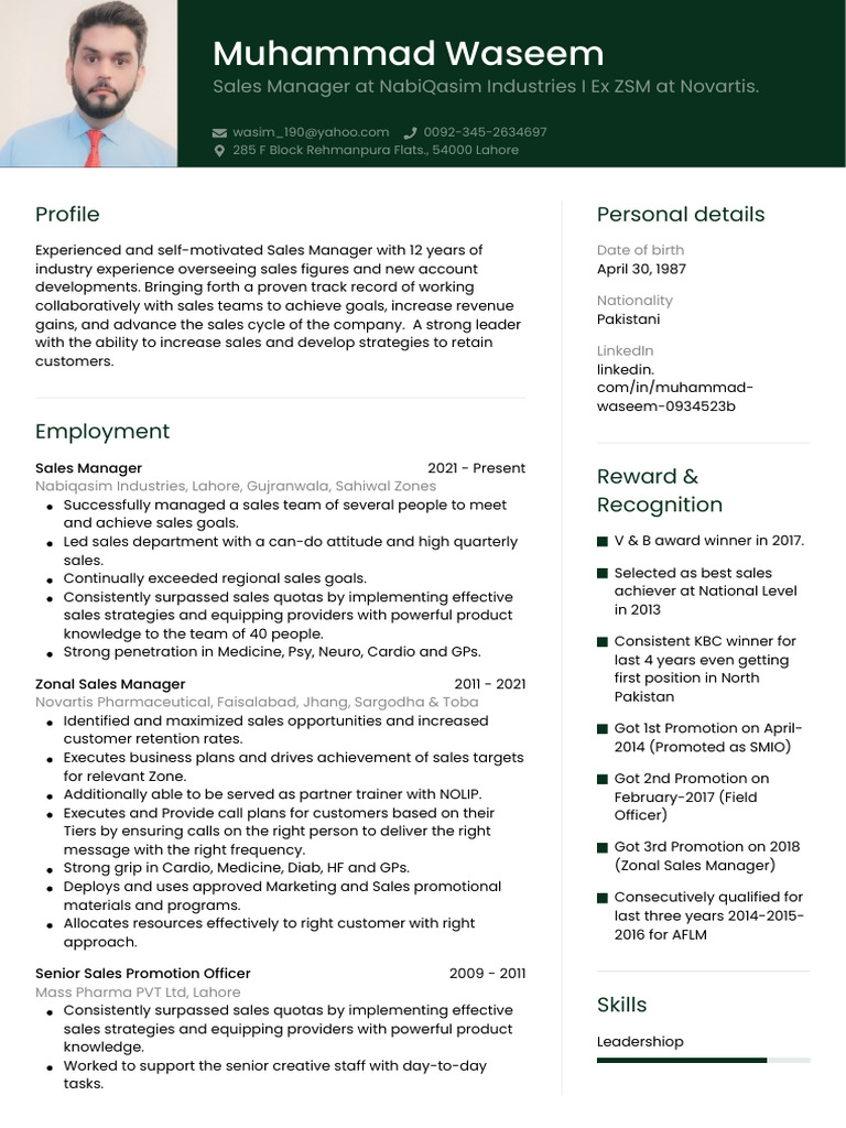 Resume Muhammad Waseem | PDF