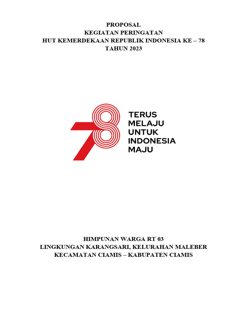 PROPOSAL 17 Agustus | PDF