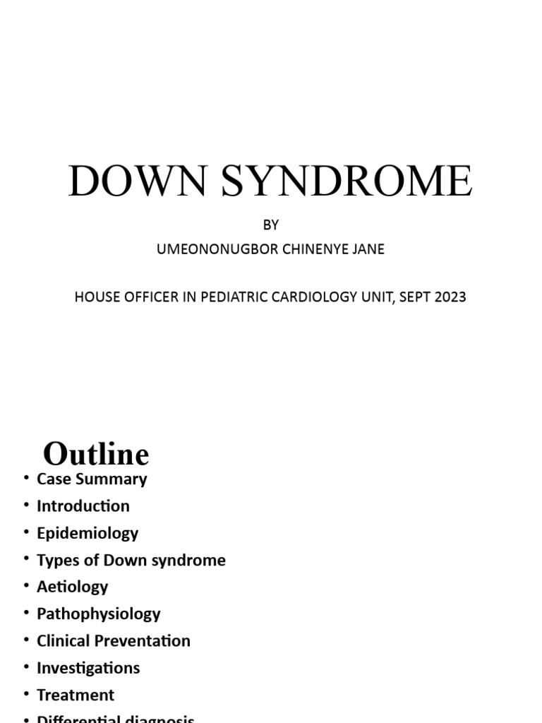 Down Syndrome REG Last Edit | PDF | Down Syndrome | Medical Specialties