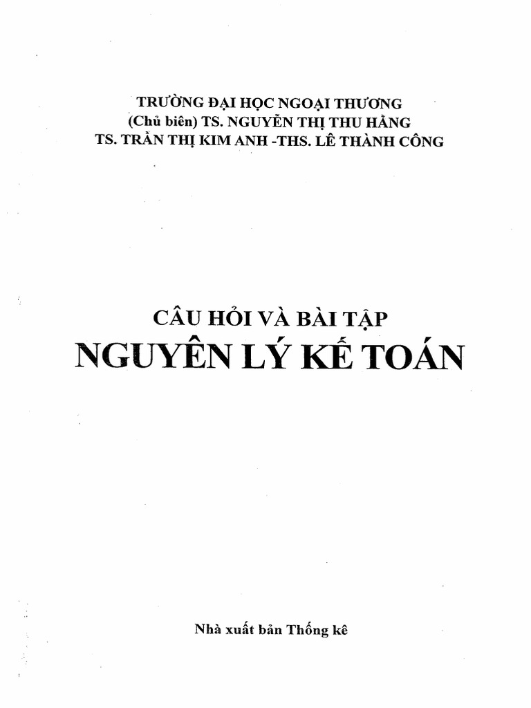 BT Nguyen Ly Ke Toan | PDF