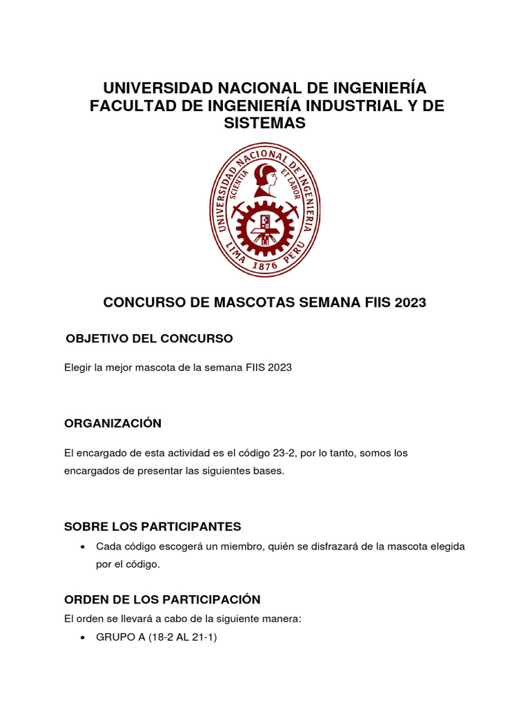 Bases de Concurso de Mascotas | PDF Bases de Concurso de Mascotas | PDF