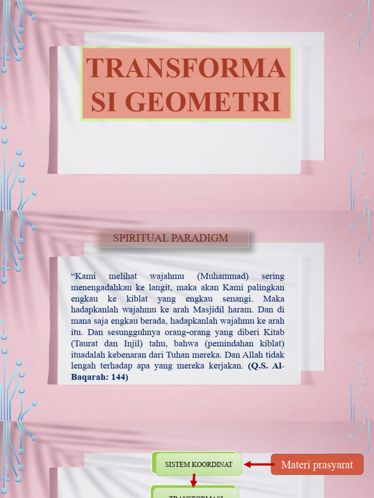TRANSFORMASI GEOMETRI KELAS 9 | PDF