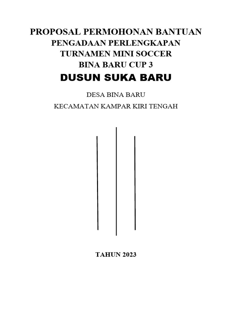 2.PROPOSAL KEGIATAN HUT RI Dusun Suka Baru | PDF