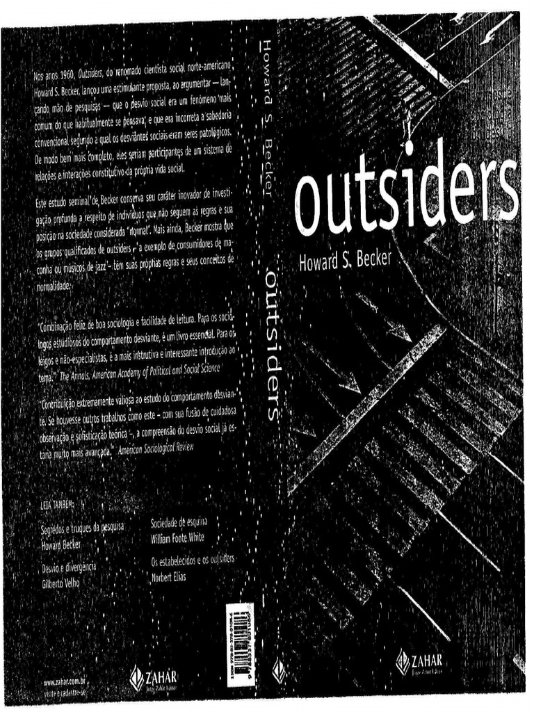 BECKER, H. Outsiders Estudos de Sociologia Do Desvio | PDF