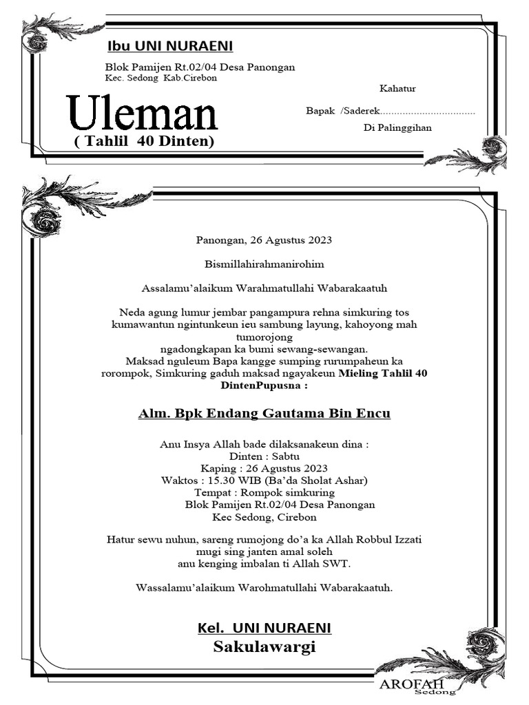 Uleman 40 Hari | PDF