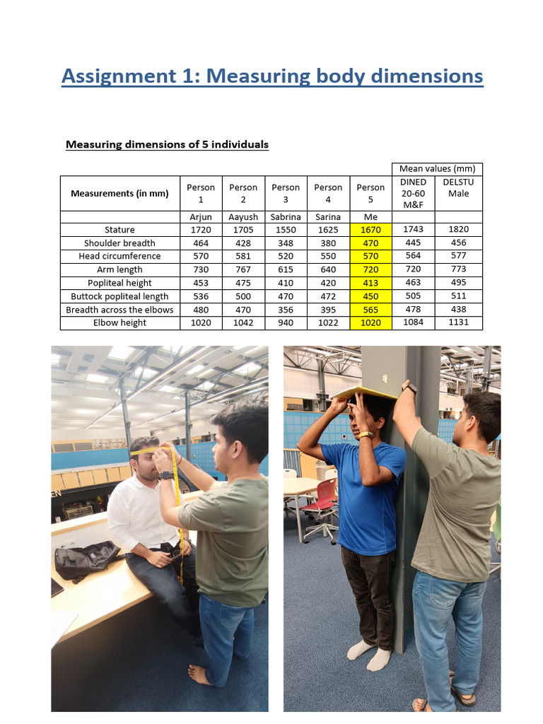 Assignment 1 | PDF | Length | Measurement