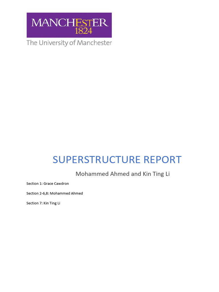Group3-Superstructure Report | PDF | Beam (Structure) | Bending