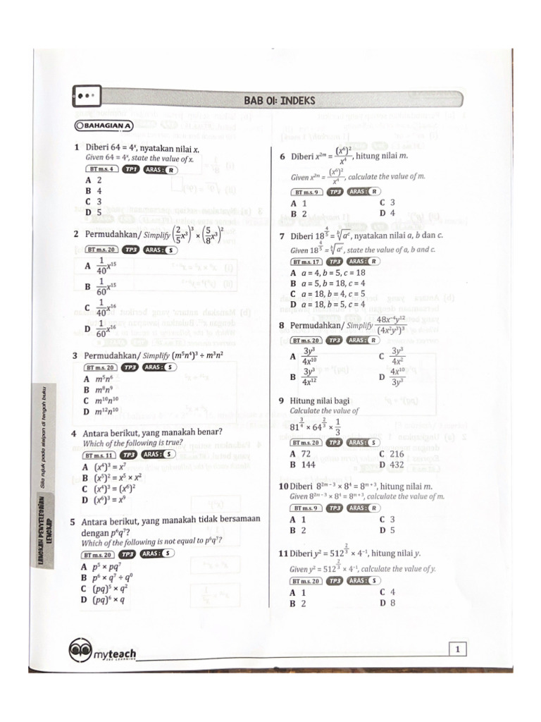 Form 3 - PPT Revision | PDF