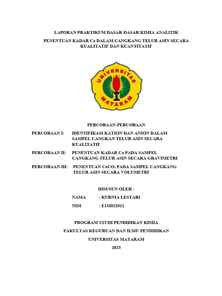 LAPORAN ANALITIK FIX | PDF