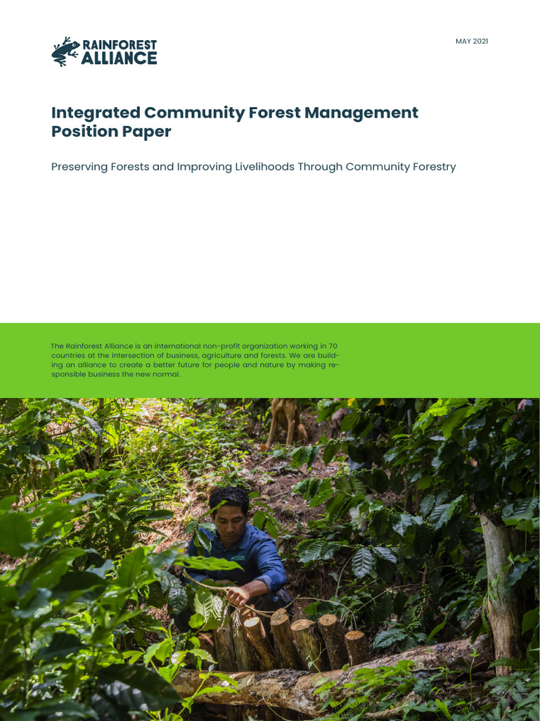 Integrated Community Forest Management Position Paper | PDF | Forestry ...