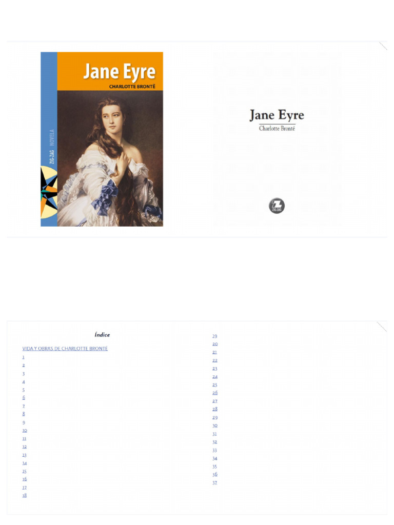 Jane Eyre - Versión Escolar | PDF