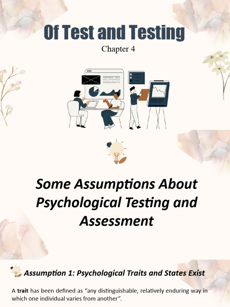 Psych Assessment Chapter 4 | PDF | Career & Growth
