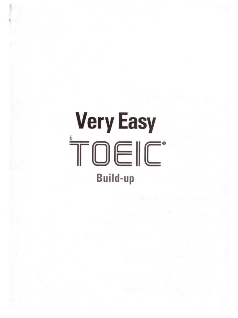 Very Easy Toeic Build - Up 2 - No Transcripts | PDF
