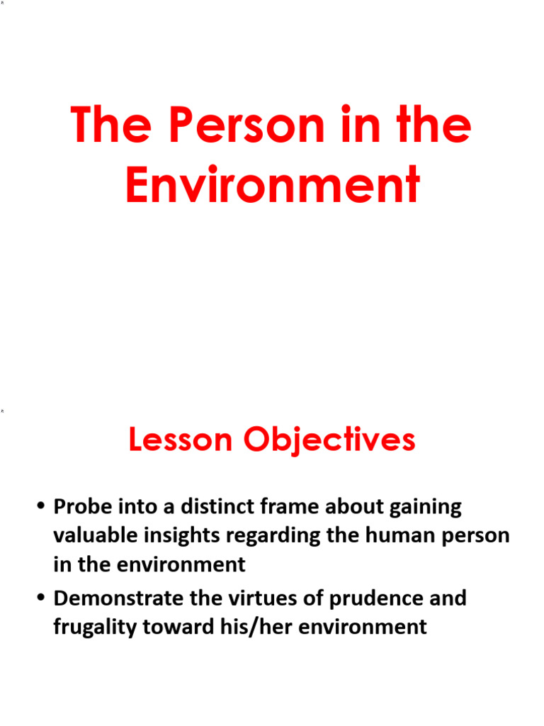 4 The Person in The Environment | PDF