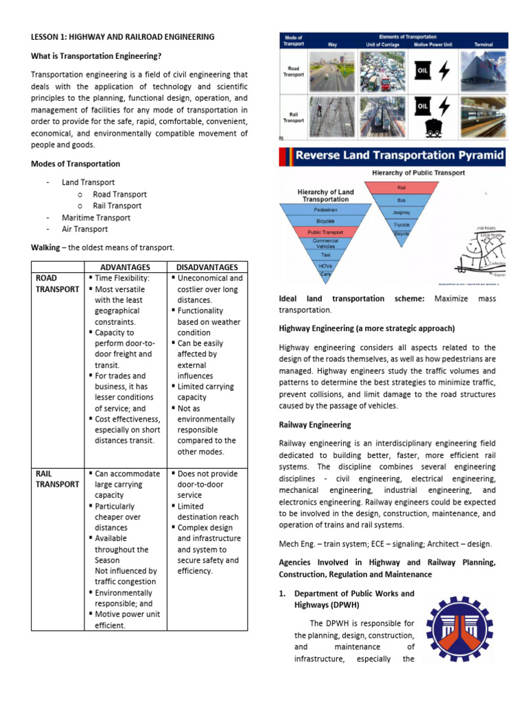Highway - Lesson1 3 Notes | PDF