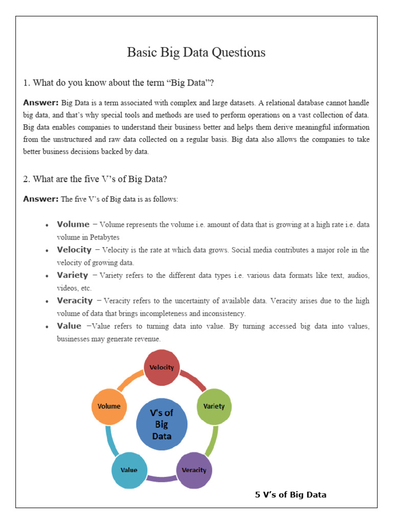 Big Data Hadoop Questions Answers Pdf 