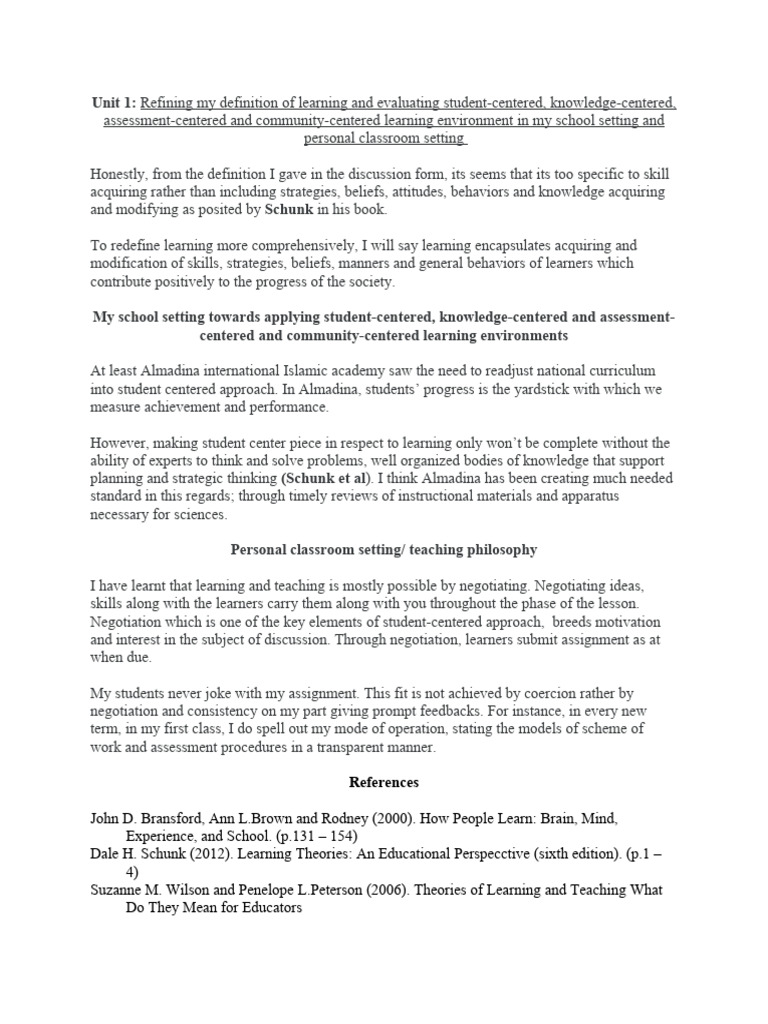 Reflective Portfolio | PDF | Learning | Educational Assessment