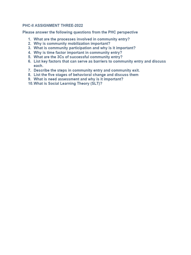 PHC II Assignment 2 2022 | PDF PHC II Assignment 2 2022 | PDF