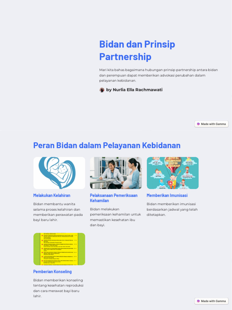 Bidan Dan Prinsip Partnership | PDF | Self-Improvement | Wellness