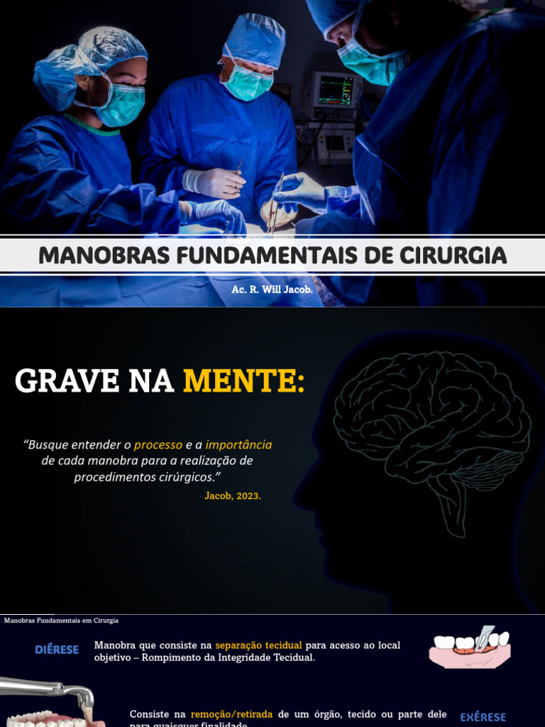 Manobras Cirúrgicas Fundamentais | PDF