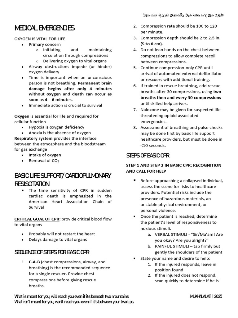 3rd Summative Outline | PDF | Cardiopulmonary Resuscitation | Physiology