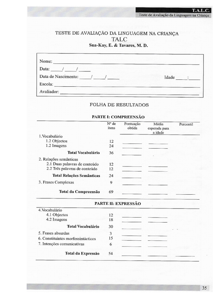 Protocolo TALC | PDF