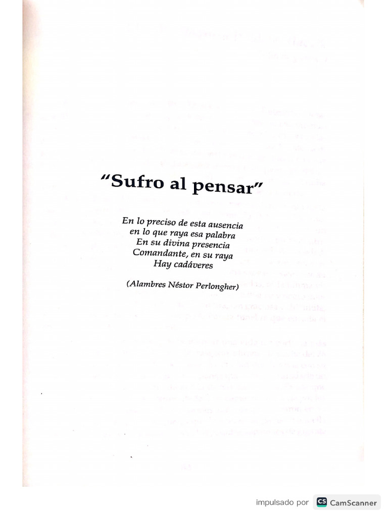 "Sufro Al Pensar" Lemebel | PDF