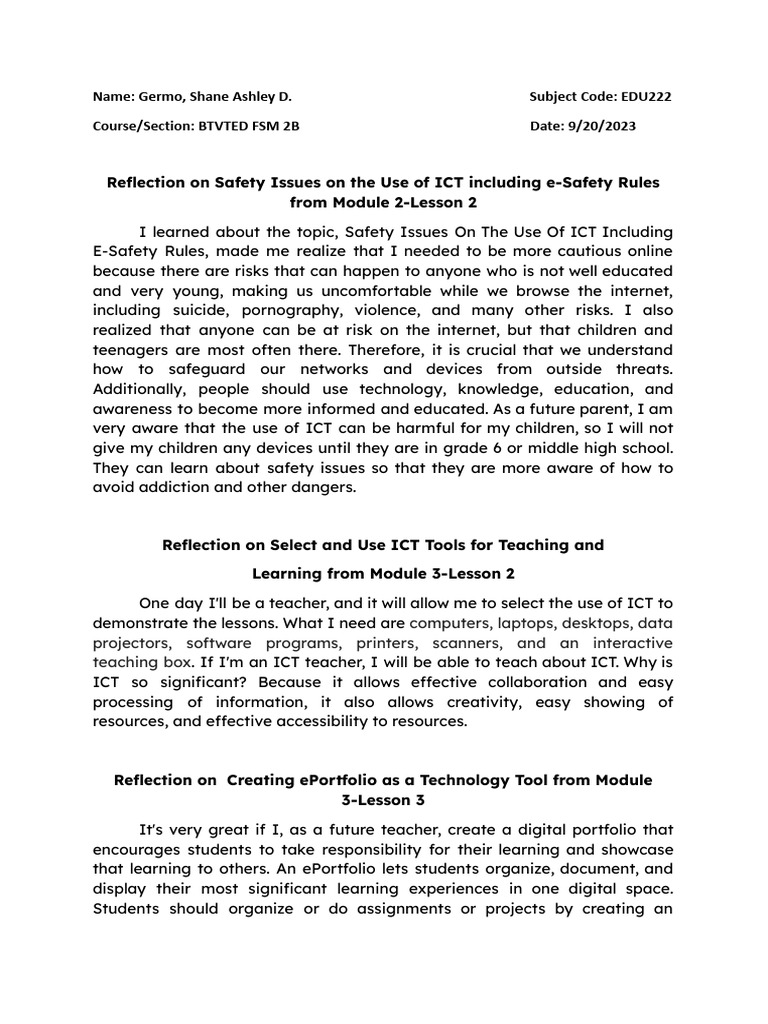 Germo, Shane Ashley (Group7) | PDF | Educational Technology | Learning